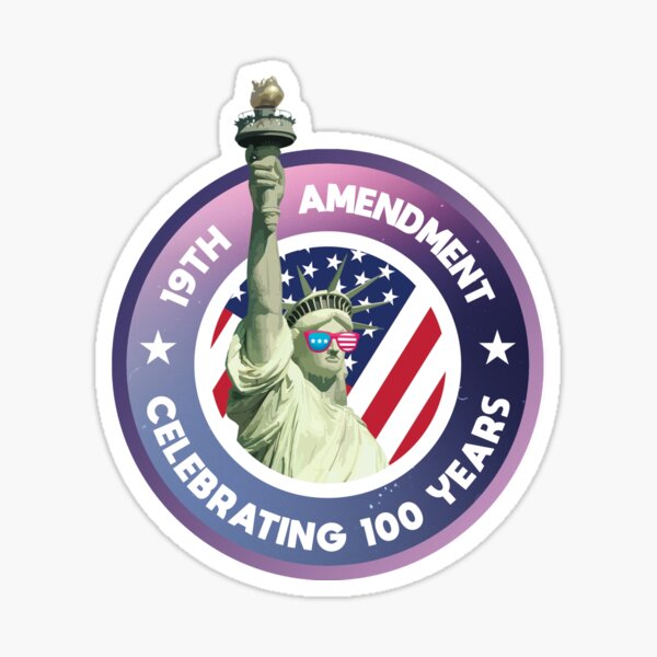 "19th Amendment Womens Suffrage Voting Centennial" Sticker for Sale by ...