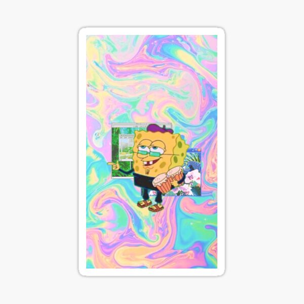 "Spongebob Squarepants Aesthetic" Sticker for Sale by Yas014 | Redbubble