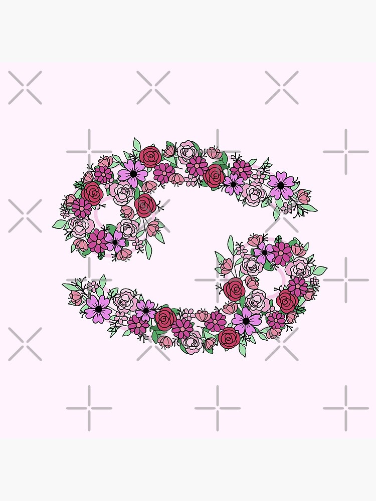 "cute aesthetic floral cancer symbol" Poster for Sale by Pbanjelly ...