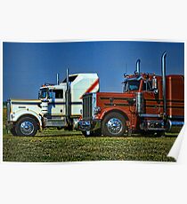 Semi Truck Posters | Redbubble