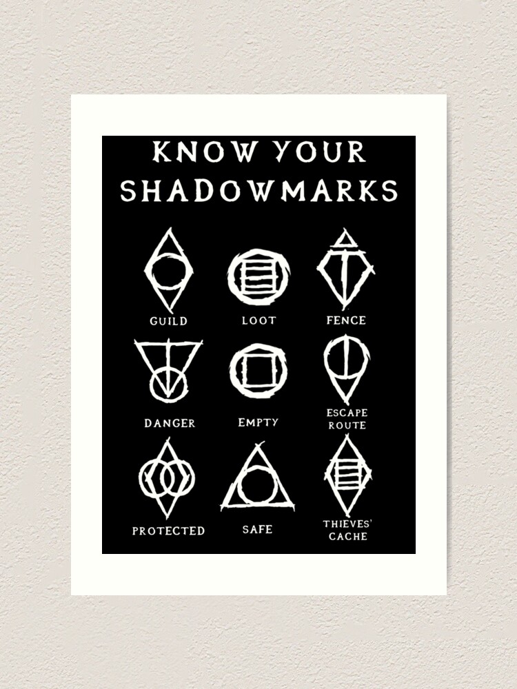 "Know Your Shadowmarks (Light)" Art Print for Sale by HeyHannahNicole ...