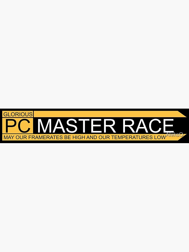 "PC Master Race Logo " Art Print by AleksO | Redbubble