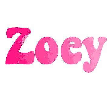 "Zoey" Sticker for Sale by haleyashcraft | Redbubble
