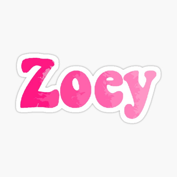 "Zoey" Sticker by haleyashcraft | Redbubble