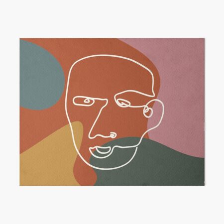 "awkward lines and awkward faces minimalism line drawing" Art Board ...