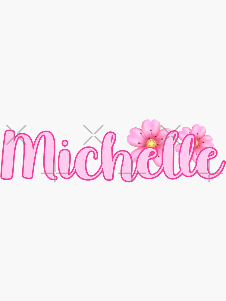 Pink Michelle Sticker Sticker For Sale By Sophdoestickers Redbubble