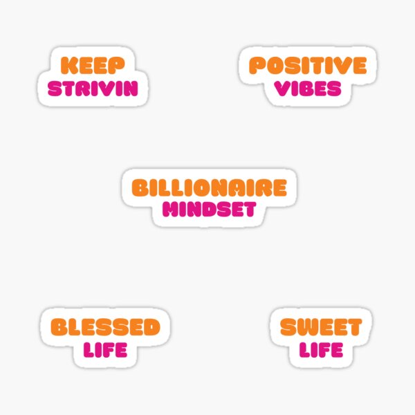"Dunkin Quotes Sticker Pack" Sticker for Sale by LiveAndGlow | Redbubble