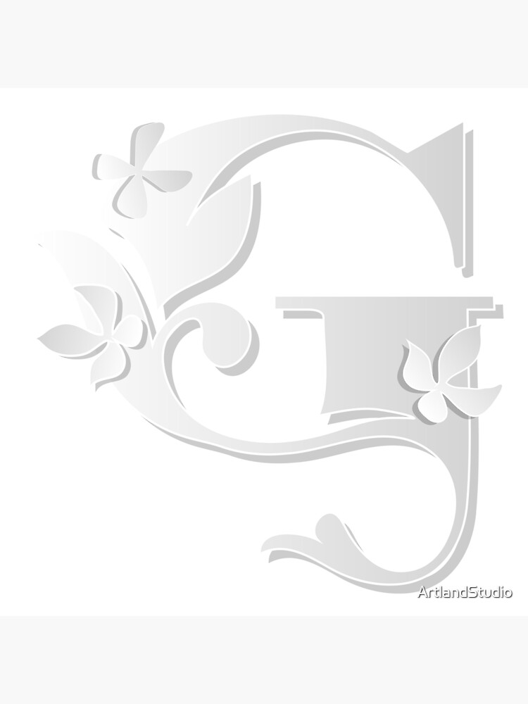 "Monogram G. Letter G. Calligraphy Art." Poster for Sale by ...