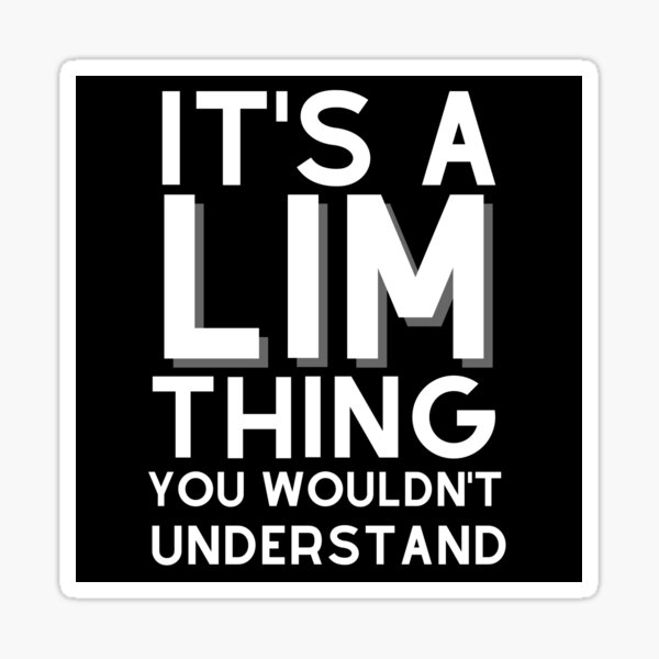 "Lim - Korean Last Name" Sticker for Sale by theKoreanRage | Redbubble