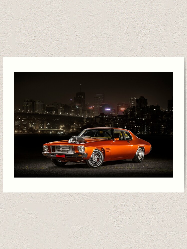"James' Holden HQ Monaro" Art Print for Sale by HoskingInd | Redbubble