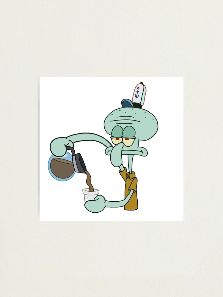 "Squidward Coffee" Photographic Print for Sale by Gabs0923 | Redbubble