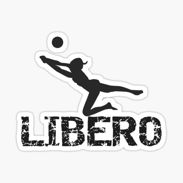 "Libero Womens Volleyball" Sticker for Sale by LilliM8 | Redbubble