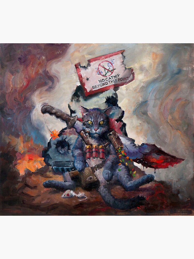 "Last Cat Standing" Poster for Sale by NickRArt | Redbubble