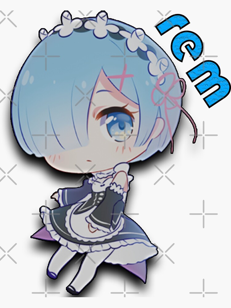 "Rem - re:zero" Sticker for Sale by Yato-san | Redbubble