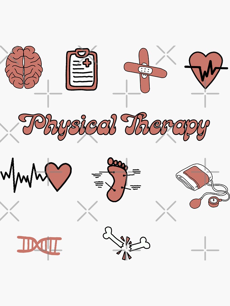 "Physical Therapy Design Pack" Sticker for Sale by ehalverson101 ...