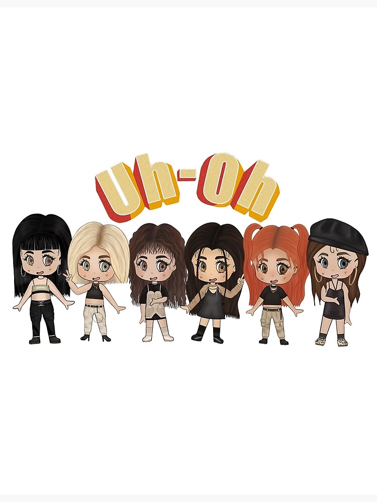 "(G)I-dle Uh-Oh Sticker" Poster by sparkleproj | Redbubble