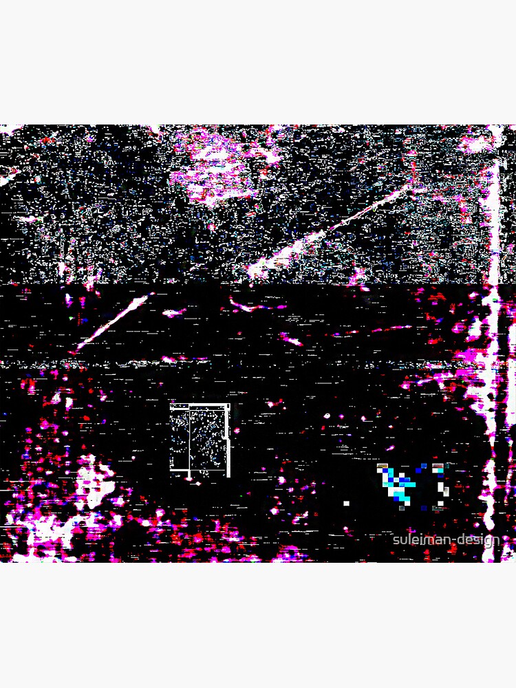 "Purple Glitch 3" Sticker for Sale by suleiman-design | Redbubble