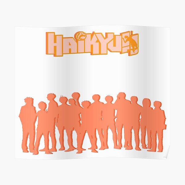"Karasuno Team Silhouette" Poster for Sale by TheGoldenShop | Redbubble
