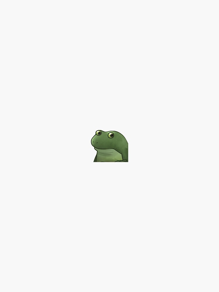 "Concerned Frog" Sticker for Sale by Dvrkie | Redbubble