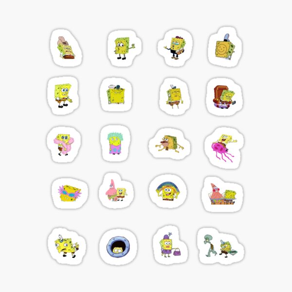 "Spongebob Squarepants Sticker Pack" Sticker for Sale by gsill | Redbubble