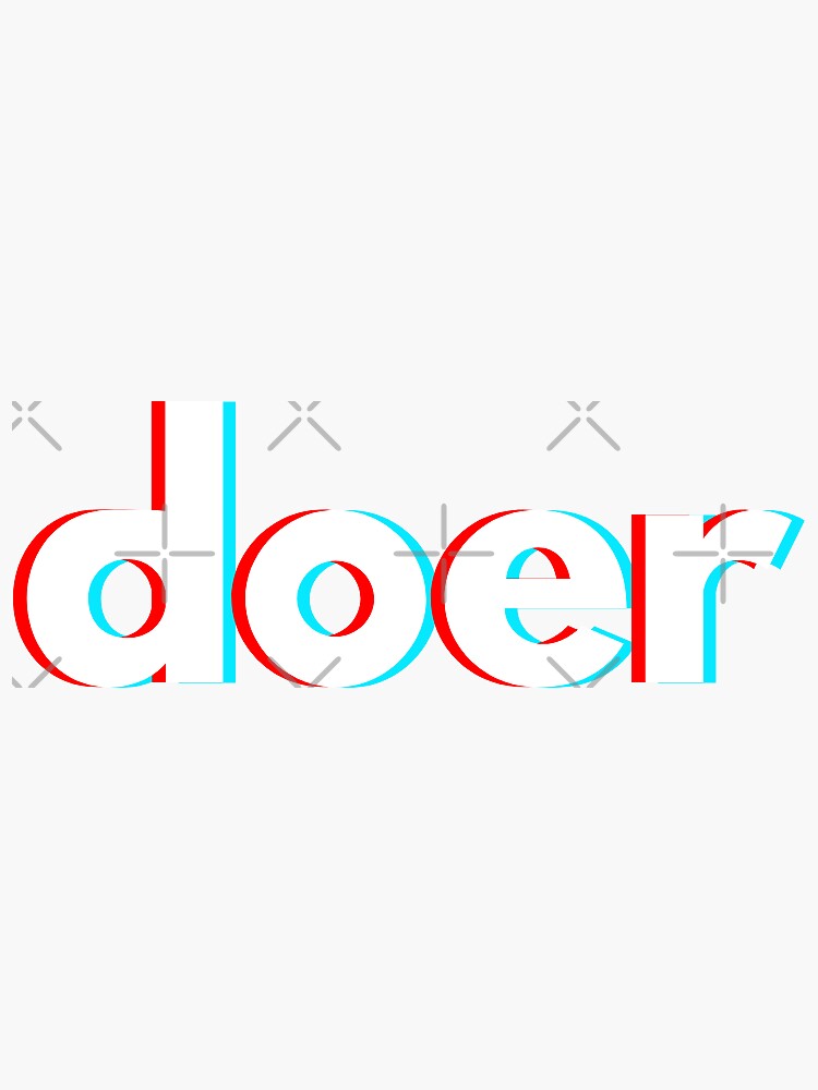 "Doer Design" Sticker for Sale by JuliusAgen | Redbubble