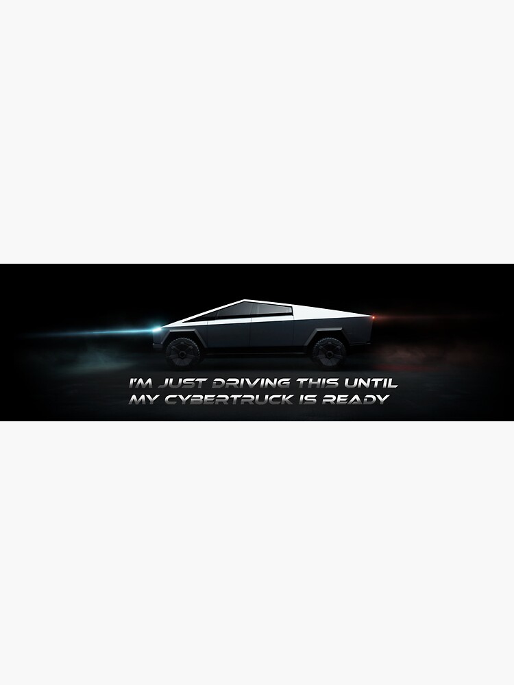 "Cybertruck Bumper sticker" Sticker for Sale by Stronkest | Redbubble