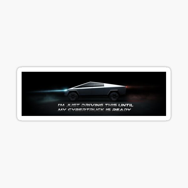 "Cybertruck Bumper sticker" Sticker for Sale by Stronkest | Redbubble
