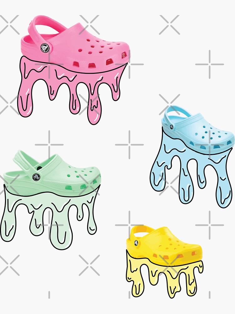 "Croc DRIP pack" Sticker for Sale by coletteburd | Redbubble