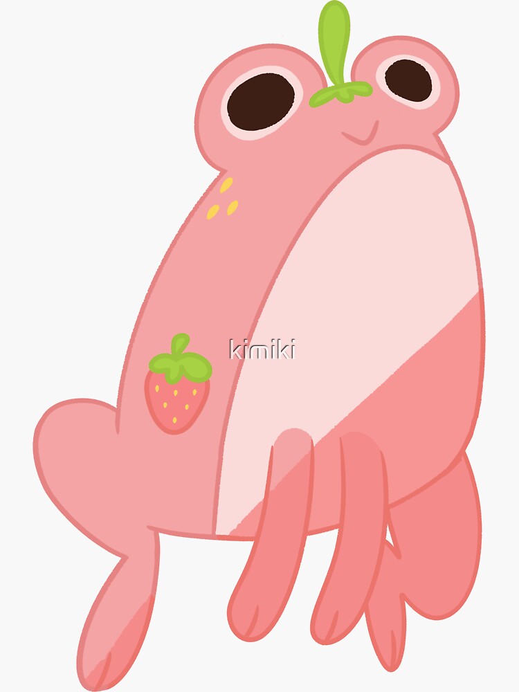 "Strawberry Frog" Sticker for Sale by kimiki | Redbubble