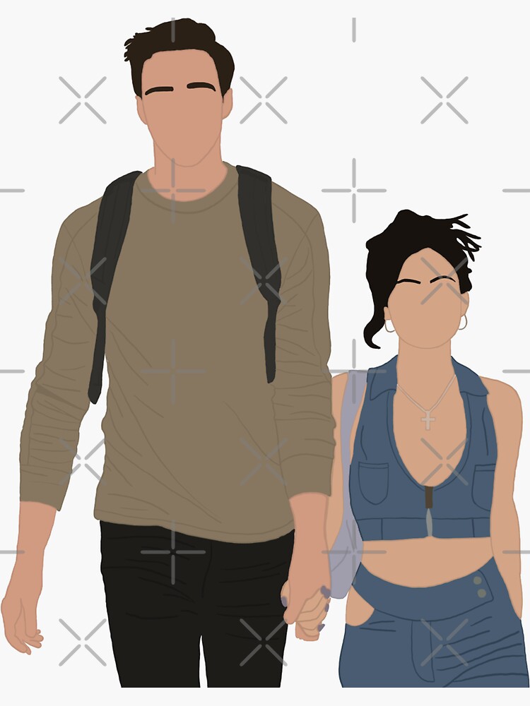 Nate And Maddy Hallway Scene Euphoria Sticker For Sale By Reganm348 Redbubble