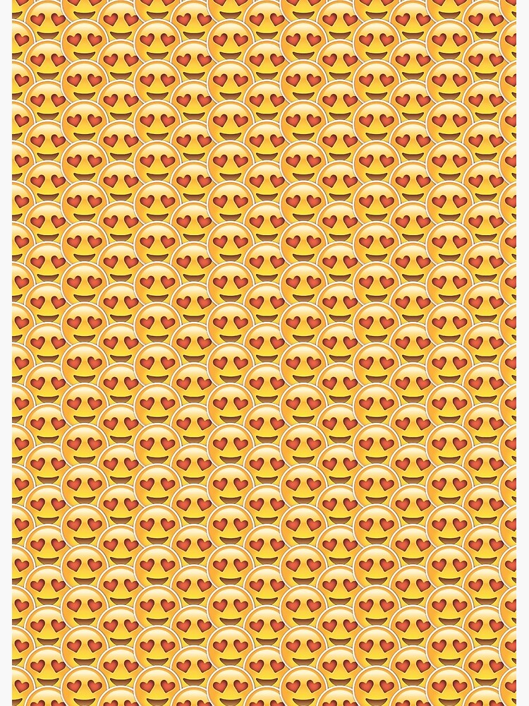 "Heart Eyes Emoji Pattern" Canvas Print for Sale by llier4 | Redbubble
