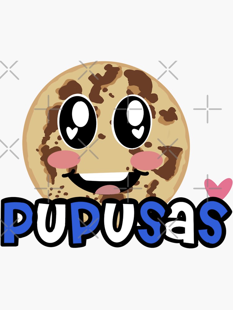 "Pupusa Love " Sticker for Sale by SimplyVanza | Redbubble