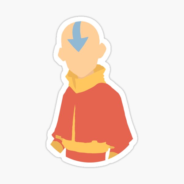 "Aang- Avatar the Last Airbender" Sticker by Makieroon | Redbubble