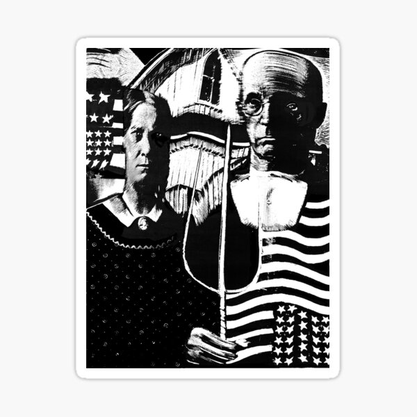 "American Gothic" Sticker by brett66 | Redbubble