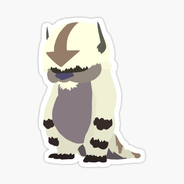 "Standing- Appa Avatar the Last Airbender" Sticker by Makieroon | Redbubble