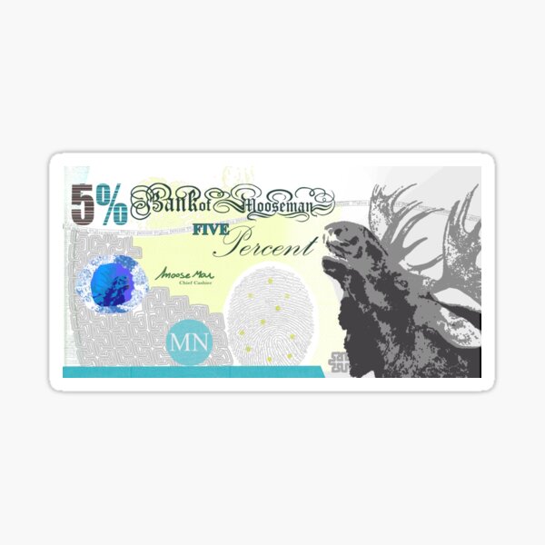 "5 pounds" Sticker for Sale by Moosemanarts | Redbubble