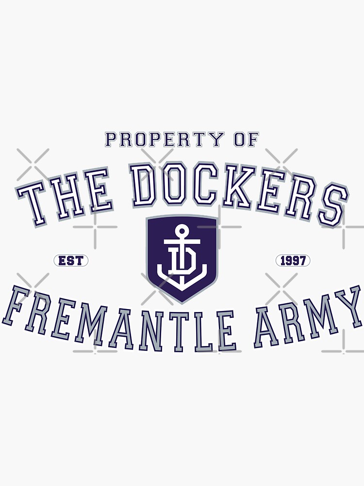 "AFL - Fremantle Dockers Army " Sticker for Sale by kinkpen | Redbubble