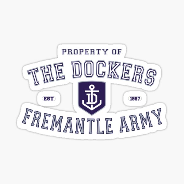"AFL - Fremantle Dockers Army " Sticker for Sale by kinkpen | Redbubble