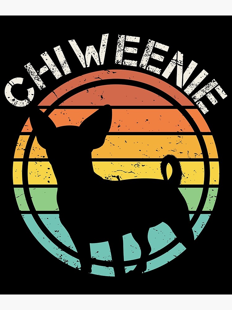 "Cute Retro Chiweenie Silhouette Gift design for Chiweenies design ...