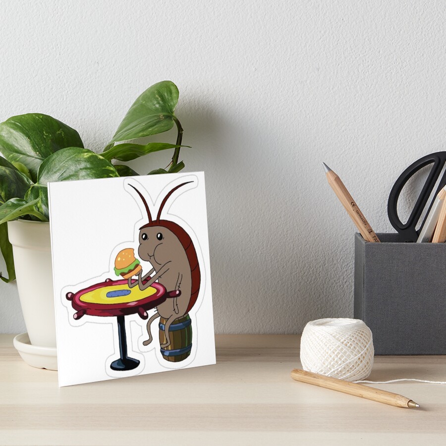 "spongebob bug meme" Art Board Print by lemonnn69 | Redbubble
