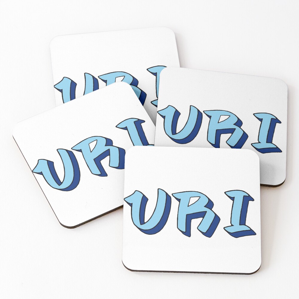 Dessous de verre (lot de 4) « URI STICKER », par ava-olivia | Redbubble