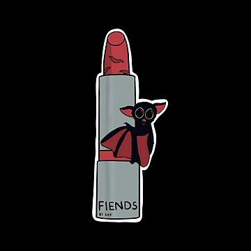 "Safiya Nygaard Giant Lipstick Bat" Sticker for Sale by thshortandsweet ...