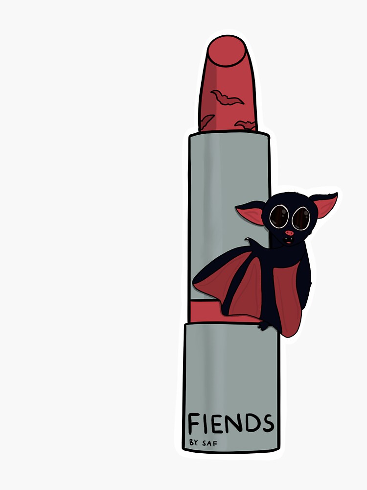 "Safiya Nygaard Giant Lipstick Bat" Sticker for Sale by thshortandsweet ...