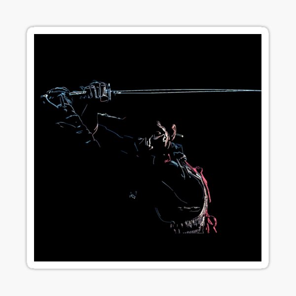 "Ghost of Tsushima Game Line Art " Sticker for Sale by japaneseart ...