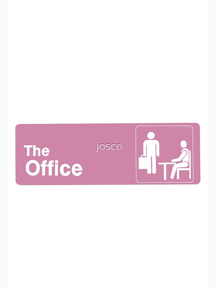 "The Office Logo // Pink" Photographic Print for Sale by josco | Redbubble