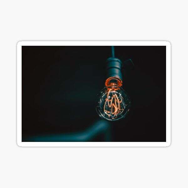"Light Bulb" Sticker for Sale by shchedrina | Redbubble
