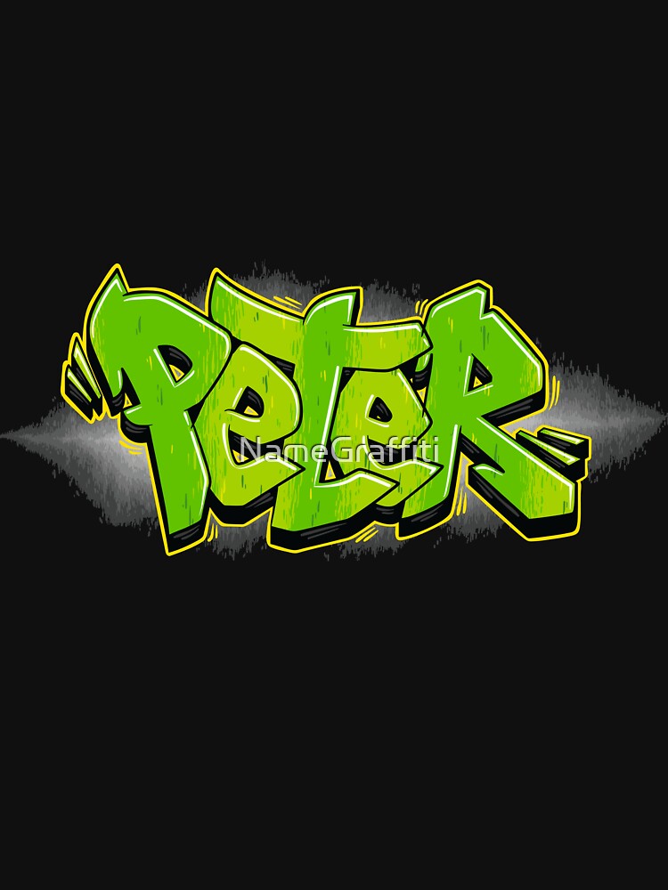"Peter Graffiti Name" Essential T-Shirt for Sale by NameGraffiti ...