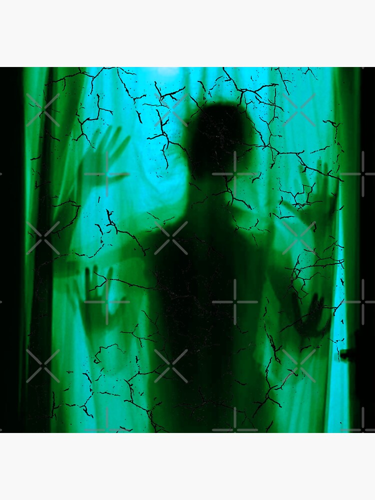 "Halloween Horror scene - Scary man at the window" Sticker for Sale by ...