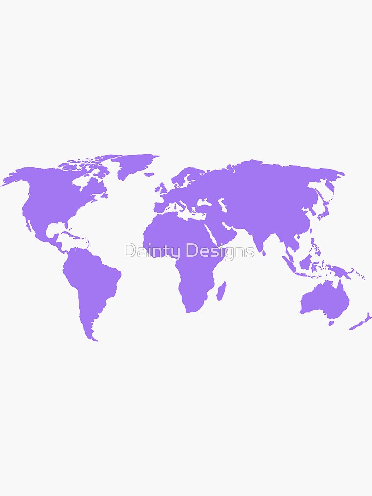 "Pastel Purple Map" Sticker for Sale by amys-art | Redbubble