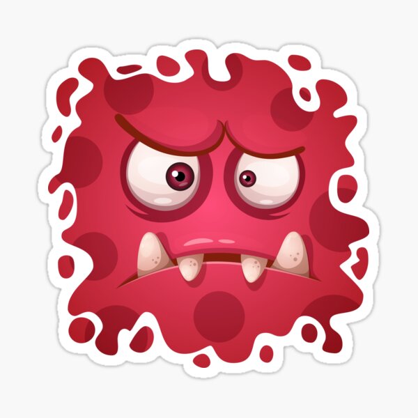 "Cute halloween Monster creepy face" Sticker for Sale by DzineMon ...